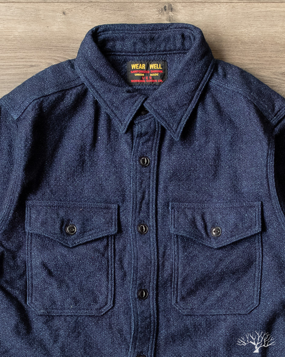 UES - Extra Heavy Flannel - Indigo – Withered Fig